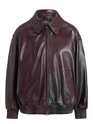 POLO RALPH LAUREN Polo Ralph Lauren Leather Bubble Zip Jacket