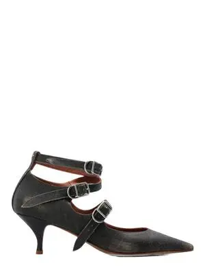 VIVIENNE WESTWOOD Napoli Kitten Buckle-strap Pumps - Black