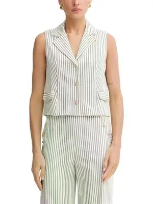 MORGAN Morgan Striped Sleeveless Waistcoat
