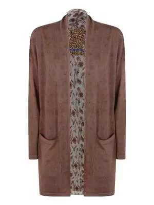 IN BED WITH YOU Open-front Cardigan - Brown