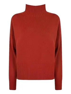 DRUMOHR Ribbed High-neck Sweater - Red