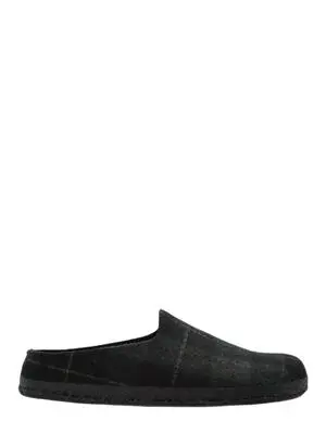BIRKENSTOCK Amsterdam Check-pattern Felt Mules - Black