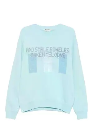 JW Anderson Intarsia-knit Sweatshirt - Blue