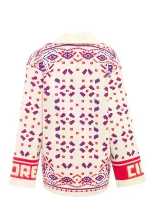 Giada Benincasa Giada Benincasa Fair Isle Knit Cardigan Neutrals