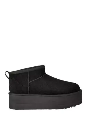 UGG UGG Classic Ultra Mini Platform Ankle Boots Black