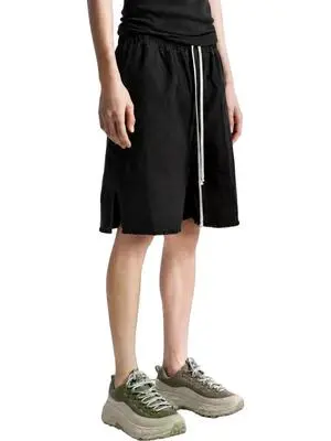 Rick Owens Raw-edge Zip-detail Shorts - Black