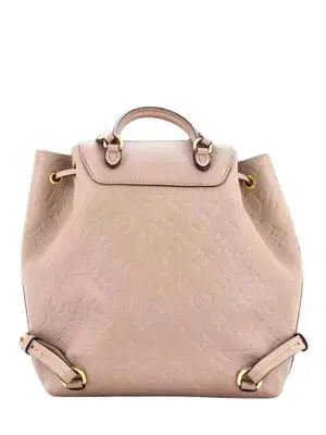 LOUIS VUITTON Montsouris Nm Monogram Empreinte Leather Pm Backpack - Neutrals