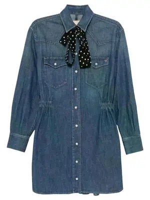 Valentino Garavani Midi Denim Dress - Blue
