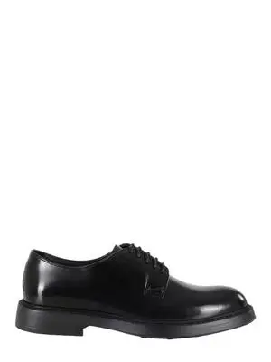 DOUCAL'S Blake Construction Polished Leather Derby Shoes - Black