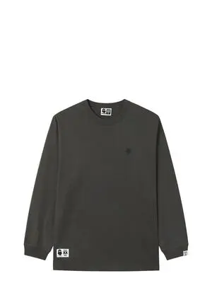 FINGERCROXX Crew Neck Long Sleeve Sweatshirt With Logo Patch - Green