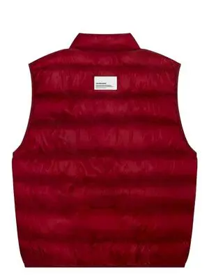 AAPE BY *A BATHING APE Quilted Gilet With Moonface Logo Patch - Red