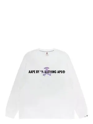 AAPE BY *A BATHING APE Graphic-print Long-sleeve T-shirt - White