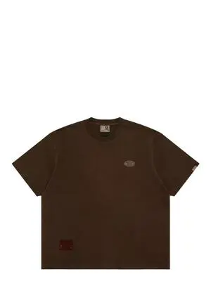 AAPE BY *A BATHING APE Logo-patch T-shirt - Brown