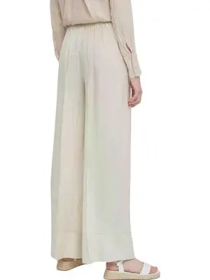 BENETTON Palazzo Pants With Elasticated Waist - Neutrals