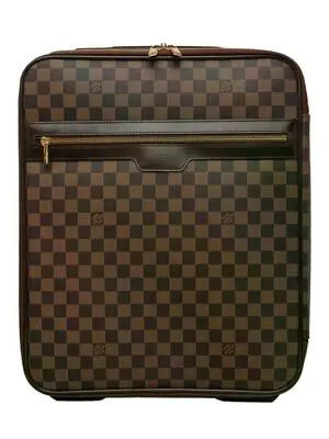 LOUIS VUITTON Damier Ebene Pégase 45 Travel Bag - Brown