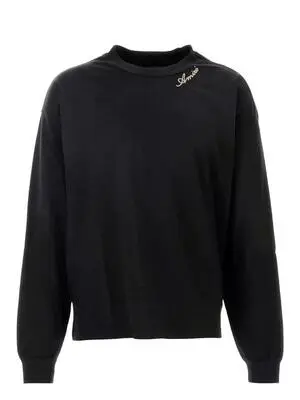 Amiri Logo-embroidered T-shirt - Black