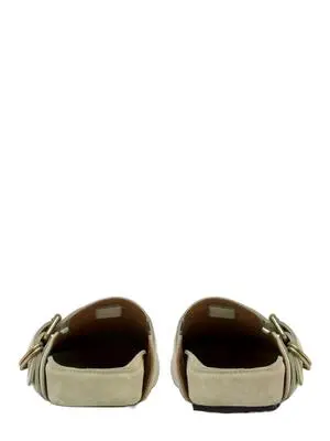 BUTTERO® Buttero Suede Buckle-Strap Mules