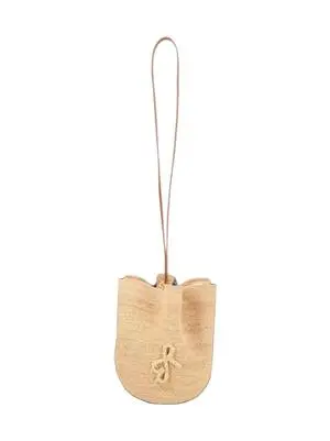 Ruslan Baginskiy Woven Raffia Bucket Bag - Neutrals