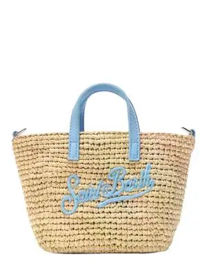 MC2 SAINT BARTH MC2 Saint Barth Logo Patch Mini Tote Bag