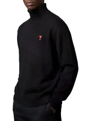 AMI AMI Paris Wool Ami De Coeur Turtleneck Sweater