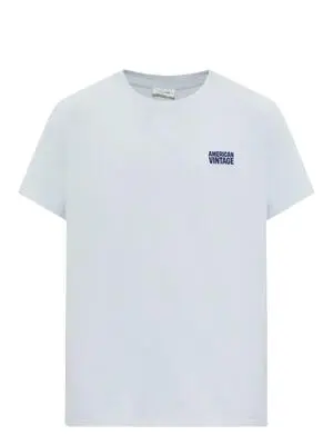 American Vintage Ykobow Logo-print T-shirt - Blue