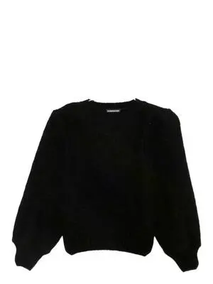 SUSANNE BOMMER Puff Sleeve Sweater - Black