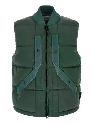 Stone Island Nylon Metal Padded Gilet - Green