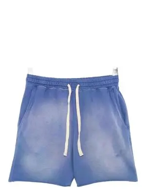 MOOJI MOOJI Aged-effect Drawstring Shorts - Purple