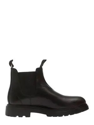 Geox Spherica Ec7 B Elasticated-side Panel Boots - Black