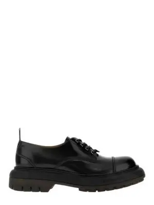 Givenchy Leather Cargo Derby Shoes - Black