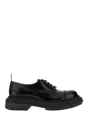 Givenchy Leather Cargo Derby Shoes - Black
