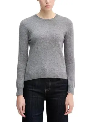 BENETTON Crewneck Sweater Long Sleeve - Grey