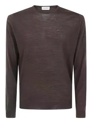 John Smedley Lundy Merino Wool Fine-knit Top - Brown