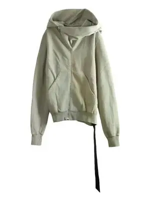 Rick Owens Mountain Asymmetric Zip-up Hoodie - Grey