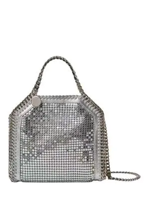 Stella McCartney Falabella Chainmail Tiny Tote Bag - Silver