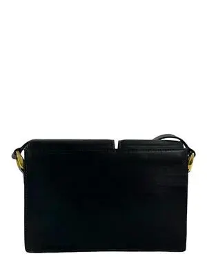 Gucci 20th Century Calfskin Turn Lock Crossbody Bag - Black