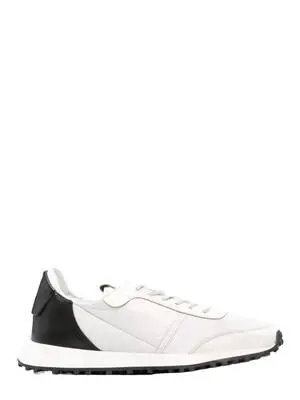 BUTTERO® Two-tone Panelled Lace-up Sneakers - White