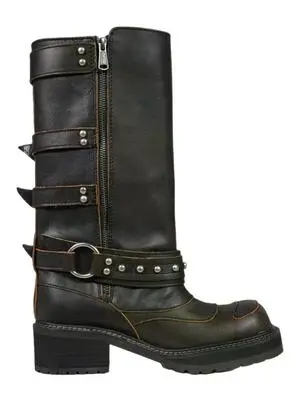 VACANT ARCHIVE VACANT ARCHIVE Ivan Buckle-Strap Boots
