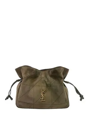 Saint Laurent SAINT LAURENT Suede Shoulder Bag Green