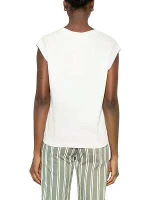 MAISON123 Lyna V-neck Sleeveless Top - Neutrals