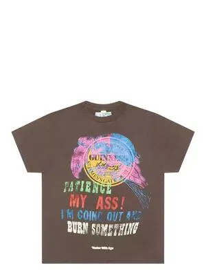 BETTER WITH AGE Junk Graphic-print T-shirt - Brown