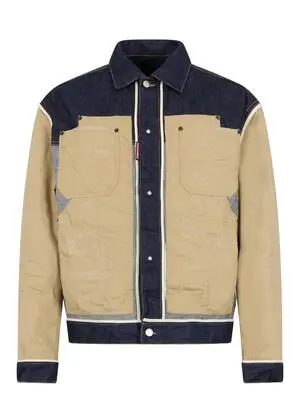 Dsquared2 Panel Inside-out Denim Jacket - Blue