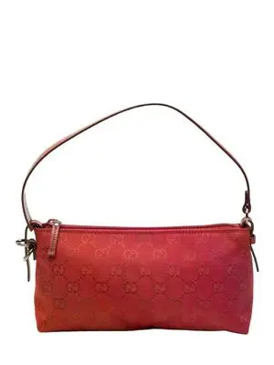 Gucci Gucci GG Canvas Shoulder Bag Red