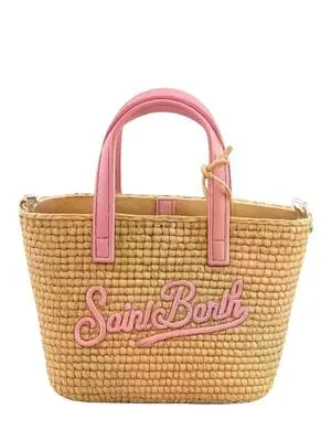 MC2 SAINT BARTH MC2 Saint Barth Embroidered Mini Tote Bag
