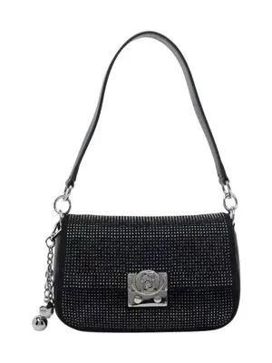 Liu Jo Embellished Shoulder Bag With Chain Detail - Black