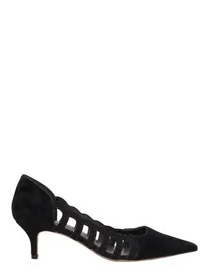 PHASE EIGHT Suede Cut-out Pumps - Black