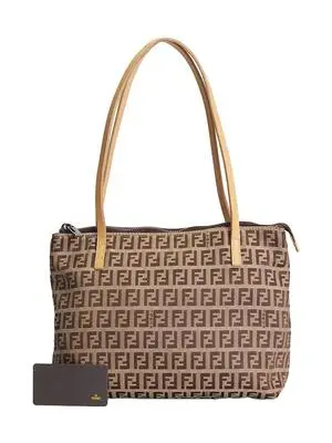 FWRD RENEW Fendi Zucchino Monogram Tote Bag - Brown