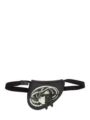 Dior X Cactus Jack Mini Saddle Bag - Black