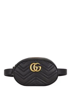 Gucci Renew Gg Marmont Belt Bag - Black