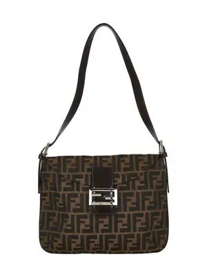 Fendi Renew Zucca Canvas Shoulder Bag - Brown